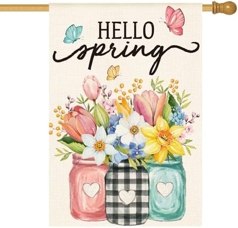 Amazon.com : Toland Home Garden 1010288 Spring Blooms Spring Flag 28x40 ...