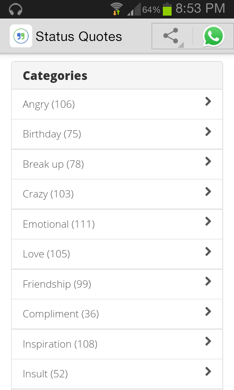 Status & Quotes - App on Amazon Appstore