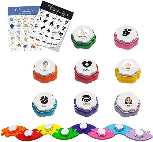 MMGGAISH 8 Dog Buttons, Recordable Buttons, Dog Buttons for ...