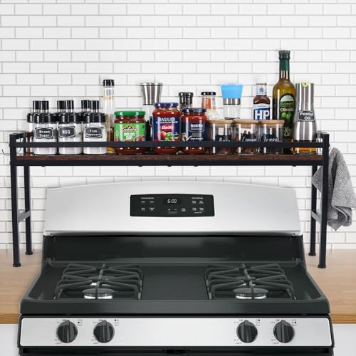 Amazon.com: yudeke upgrade Stove Top Shelf，Over the Stove Spice Shelf ...