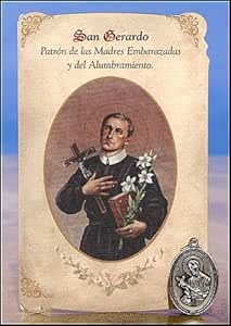 Amazon.com : San Gerardo (Motherhood & Childbirth) Spanish Holy Card ...
