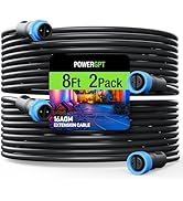 Amazon.com: PowerGpt 16-Foot (2 Pack) Weatherproof Extension Cable for ...