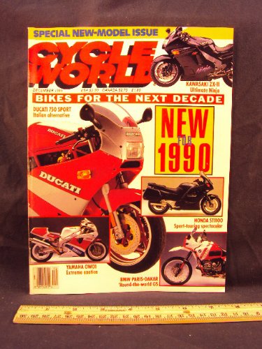 1989 89 December CYCLE WORLD Magazine (Features: Road Test on 1990 BMW ...