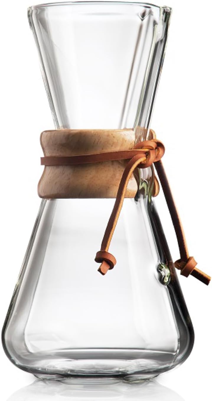 Amazon.com: Chemex Pour-Over Glass Coffeemaker - Colored Glass Handle ...