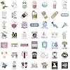 Amazon.com: BulbaCraft 100Pcs Funny Healthcare Stickers for Water ...