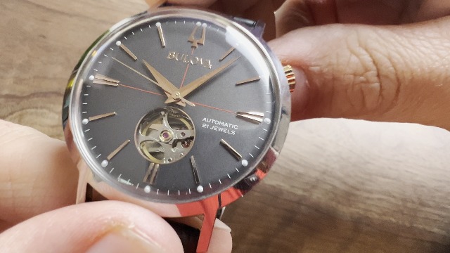 Watch Bulova Aerojet Open Heart Automatic Watch on Amazon Live