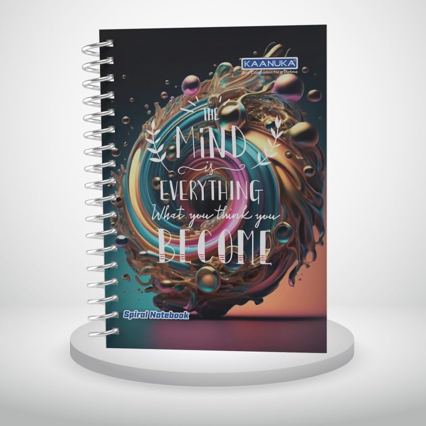 KAANUKA Long Size A4 Spiral Notebook, Single Subject - 300 Pages ...