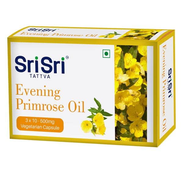 Buy Sri Sri Tattva Evening Primrose Oil Capsules, 60 Tabs | 500mg ...