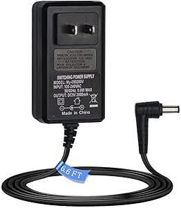 9V 2A/1A Power Supply Adapter, AC 100-240V to DC 9 Volt 1000mA/2000mA 50-60Hz Wall Adapter, 9 ...