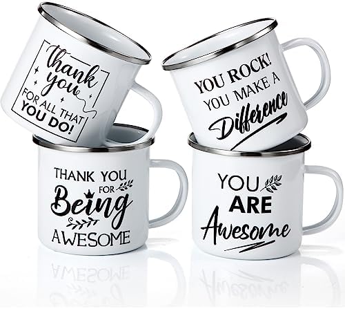Amazon.com: Tanlade 4 Pcs Thank You Mug Housekeeping Week Gifts 12 oz ...