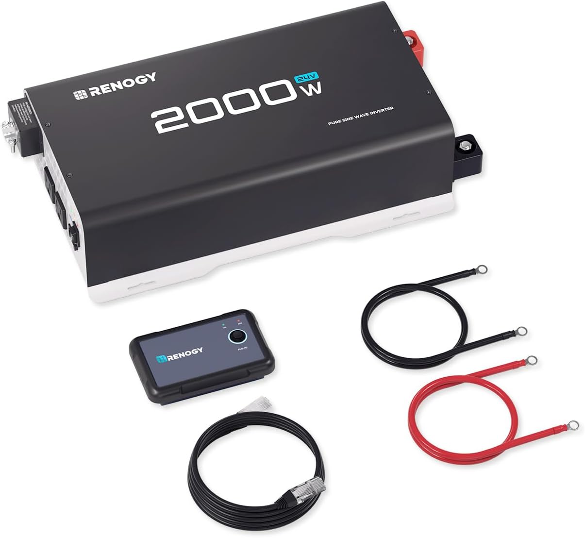 Amazon.com: Renogy 2000W 24V Pure Sine Wave Inverter, 4000W Peak Power ...