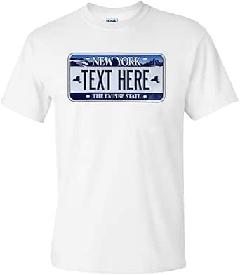 Amazon.com: Custom License Plate T-Shirt : Clothing, Shoes & Jewelry