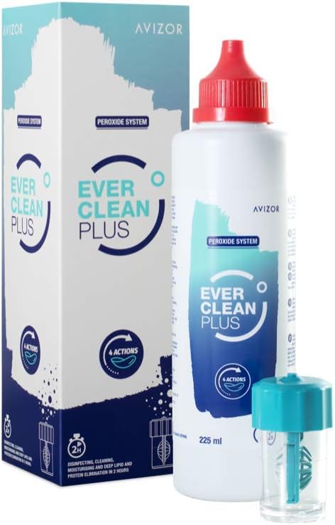 Avizor EverClean Plus 225 ml Contact Lens Cleaner : Amazon.de: Health ...