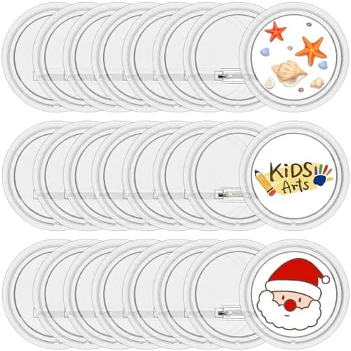Amazon.com: BEAMNOVA 100 Pack Acrylic Button Pins 58mm 2.28in 2-1/4 ...