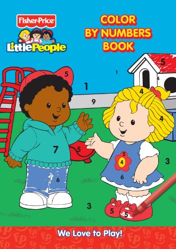 Fisher Price Little People Color by Numbers Book-We Love to Play ...