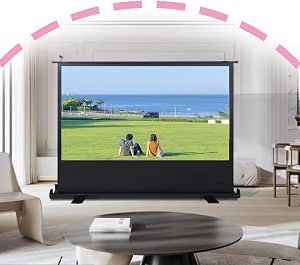 Amazon.com: WEBUP 60 Inch Floor Projector Screen Pull-up Screen ...