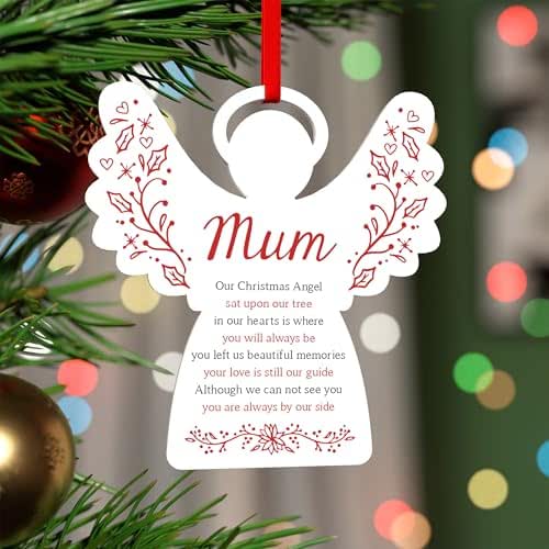 Angel Remembrance Christmas Tree Decoration - PERSONALISED Christmas ...