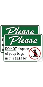 Amazon.com: 4PCS Recycle Stickers for Trash Bins，Self-Adhesive ...