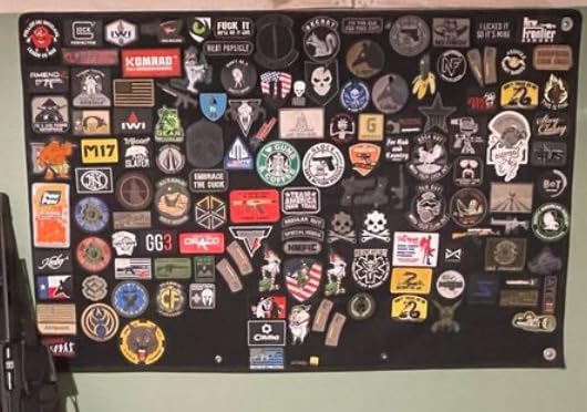 $3/mo - Finance AOUTACC Tactical Military Patch Holder Board Hook & Loop Morale Patch Panel ...