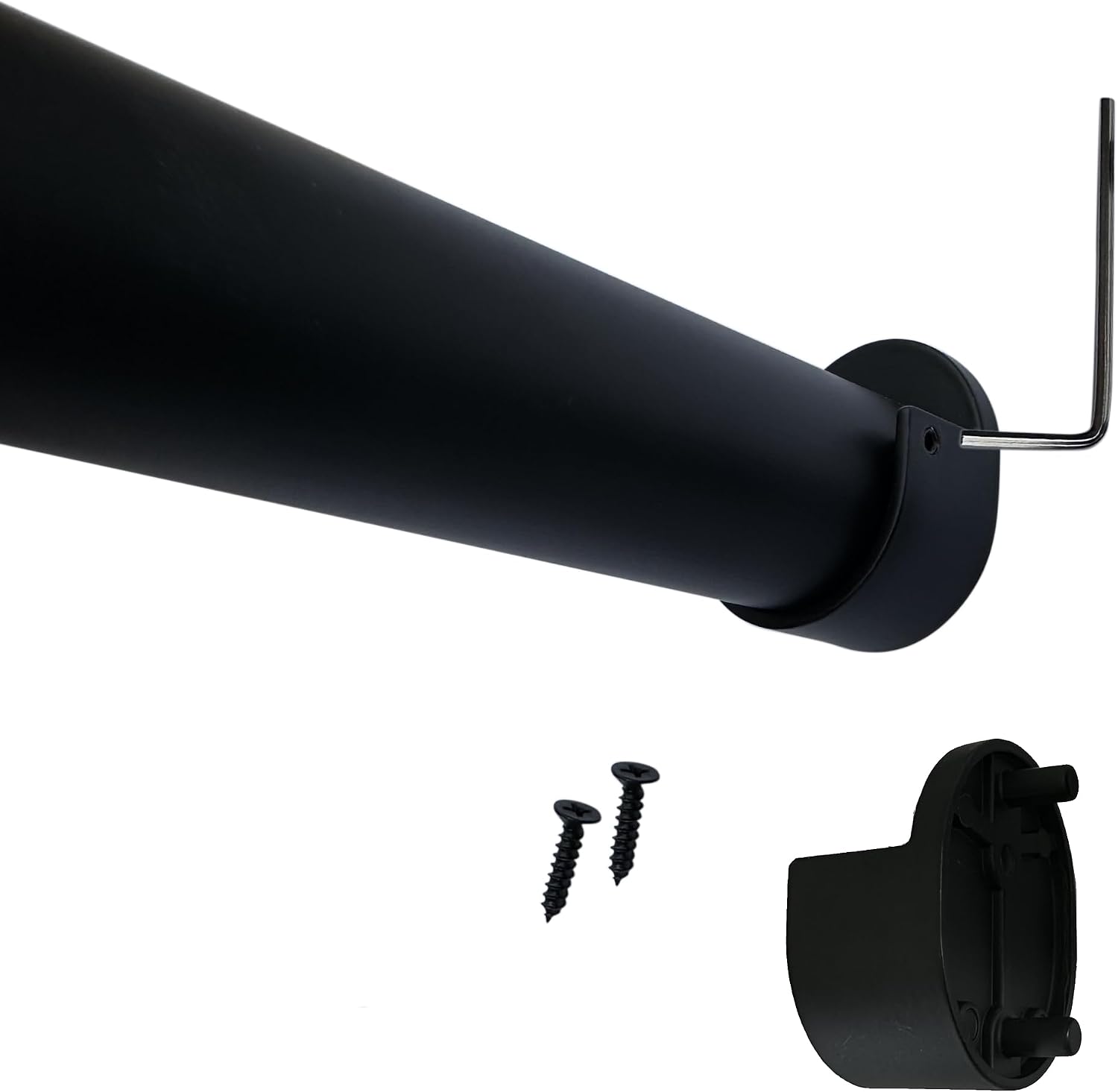 Amazon.com: CUSTOM CUT | Up to 94" | HEAVY DUTY Matte Black Closet Rod ...