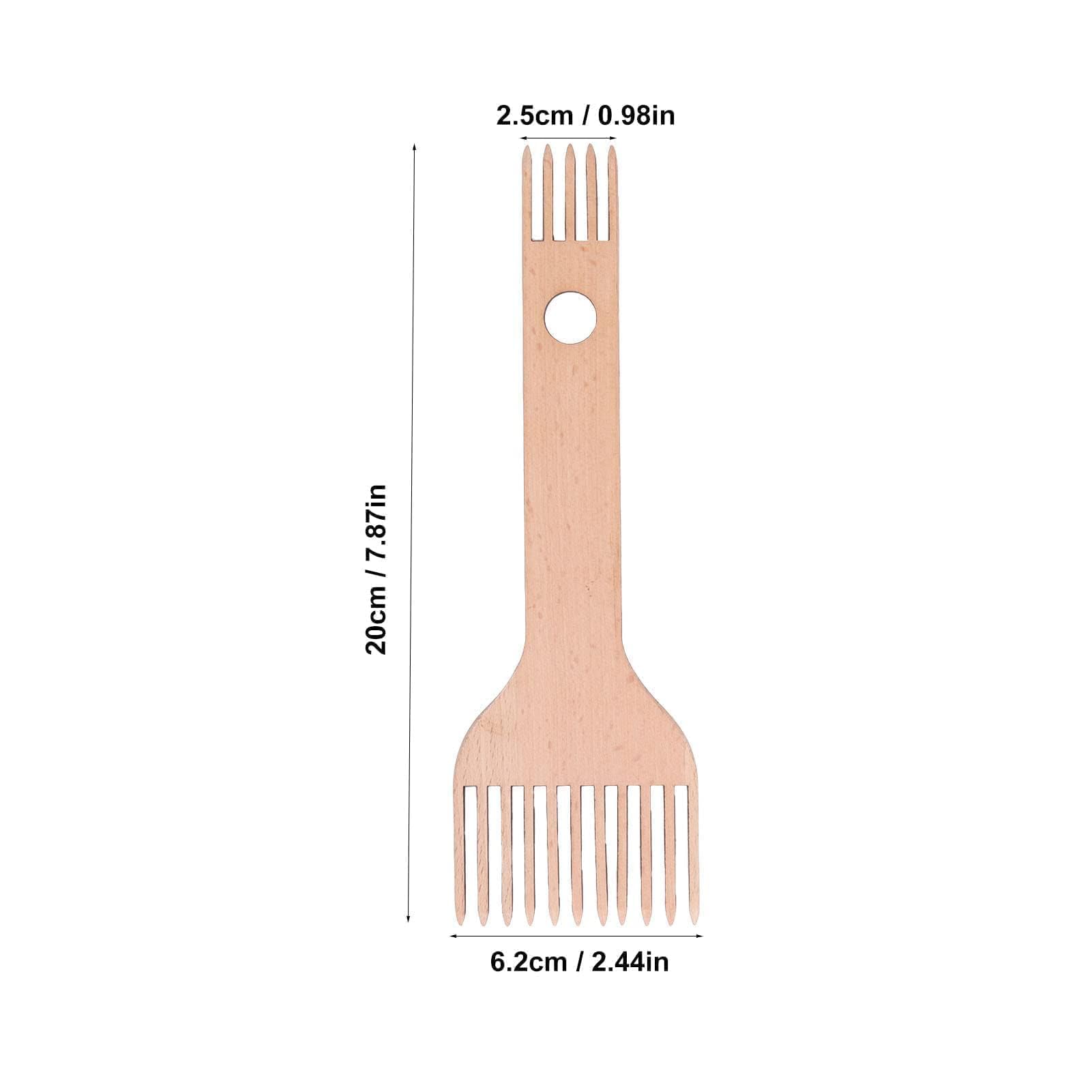 Snapklik.com : Wooden Weaving Loom CombWeaving Loom Comb Double Ended ...