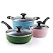 Amazon.com: Cook N Home 6-Piece Nonstick Ceramic Coating Cookware Set ...