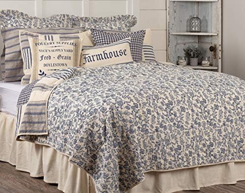 Amazon.com: Piper Classics Doylestown Patchwork and Floral Reversible ...