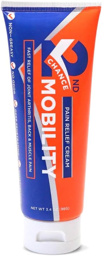 Amazon.com: 2nd Chance Mobility Pain Relief Cream, No Odor, Non-Greasy ...