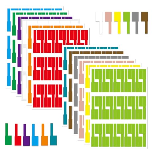 360pcs Cable Labels, 12 Colors Cord Labels Tags for Electronics ...