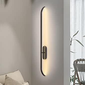CITRA 600 MM LED Black Powder Coated Long Wall Light - Warm White ...