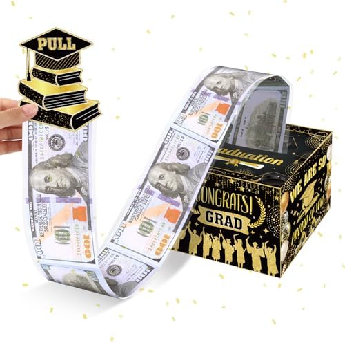 Amazon.com : BLOCE Graduation Money Box for Cash Gift,Surprise Money ...