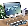 Amazon.com: DYCacrlic Clear Acrylic Computer Monitor Stand, Heavy Duty ...