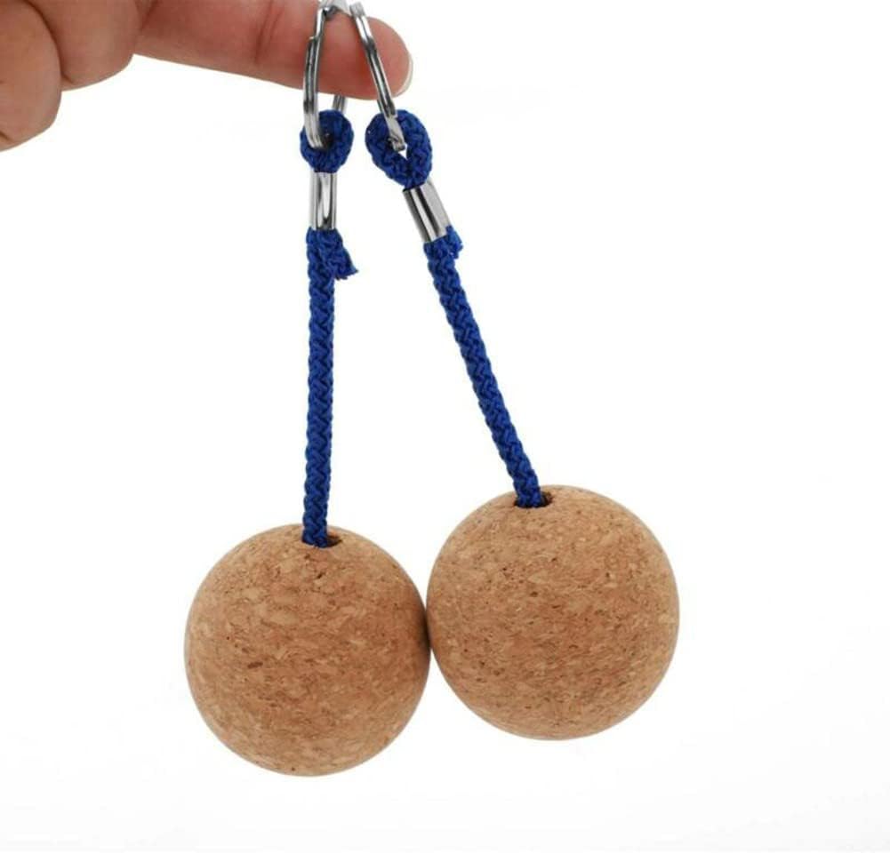 2Pcs Cork Ball Floating Keychain Round 50Mm Float Buoyant Rope Kayak ...