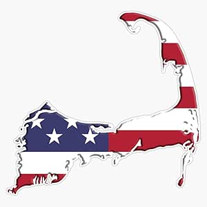 Amazon.com - Cape Cod American Flag Sticker Bumper Sticker Vinyl Decal 5"