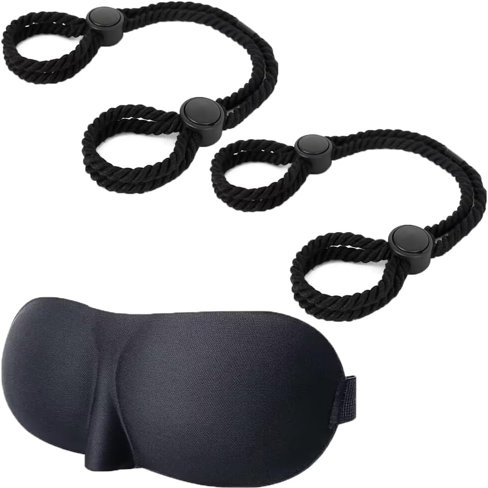 Amazon.com: 2 Pcs BDSM Sex Restraints Adjustable Bondage Rope for ...