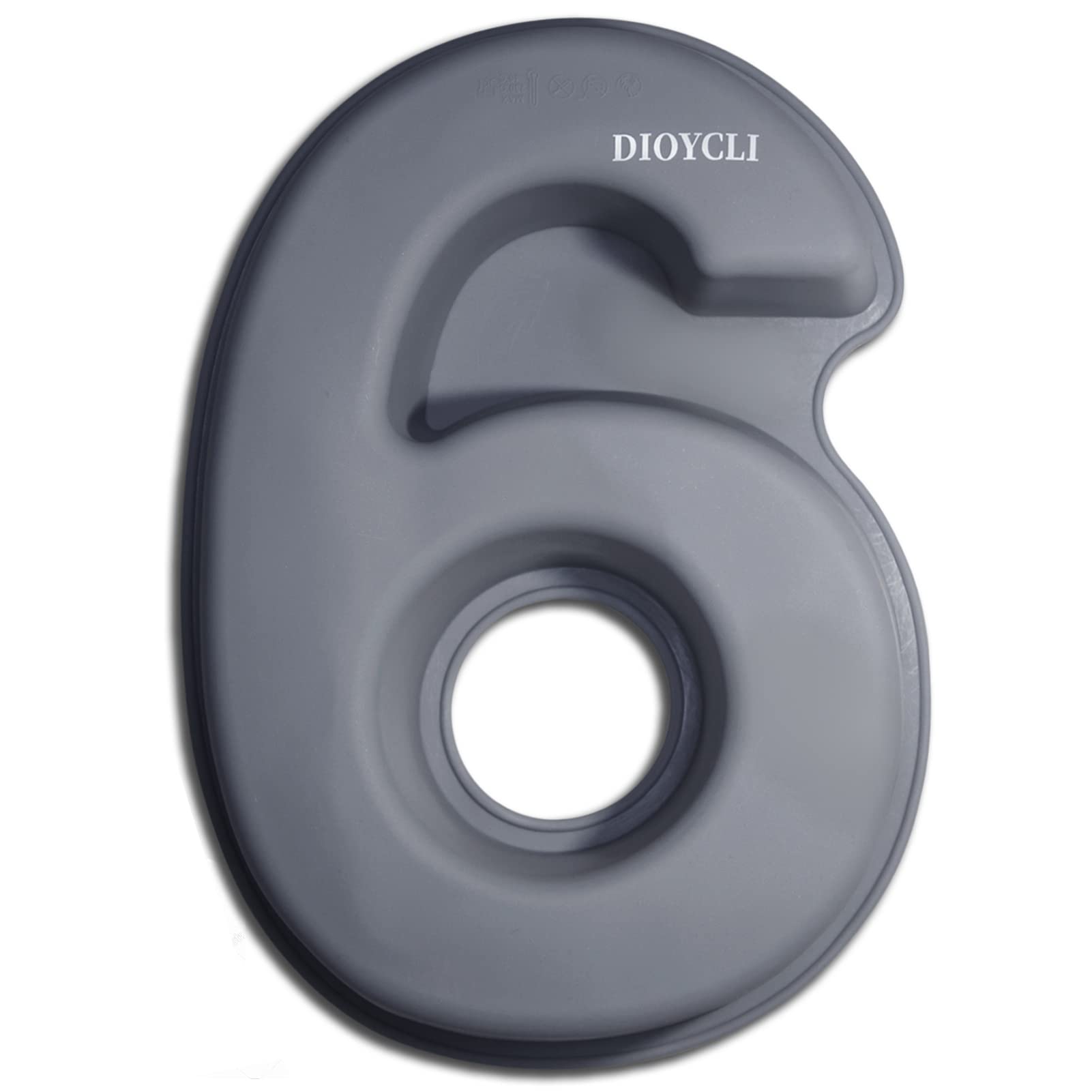 Amazon.com: Dioycli Large Number Cake Pan For Baking 3D Silicone Number ...