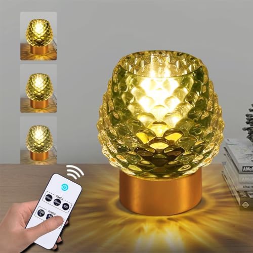 MiuBrty Battery Operated Table Lamp with Timer and Remote Control ...