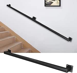 Amazon.com: Antourlamm Square Handrail for Stairs, Outdoor Steps Matte ...