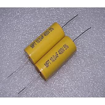MPT 400V 10UF 106J 400VDC Axial Copper Leg Crossover Film Capacitor 1 Pcs: Amazon.com ...