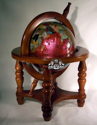 Amazon.com: Unique Art Since 1996 14" Pink Pearl Ocean Gemstone Globe ...
