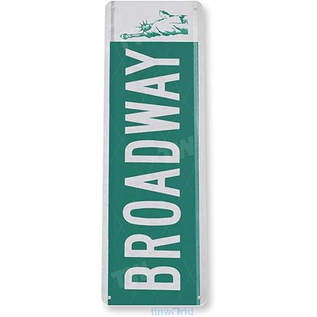 Amazon.com: Tinworld Tin Sign Broadway Street Metal Sign Decor New York ...