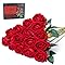 Amazon.com: SITUMEIZI 15PCS Red Artificial Roses Silk Flowers Fake ...