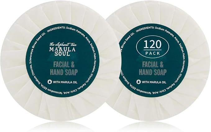OPPEAL Marula Oil Hotel Toiletries Round Soap Bar - 0.5 Oz Travel Size ...
