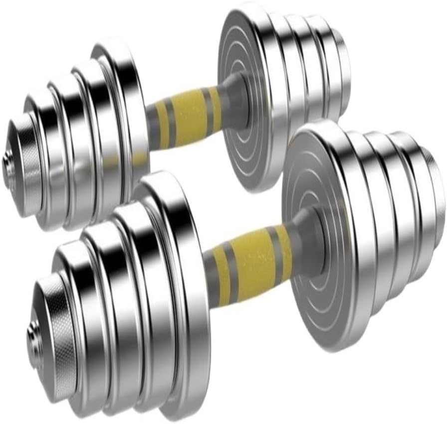 Amazon.com : Fitness Equipment Men's and women's pure steel dumbbell ...