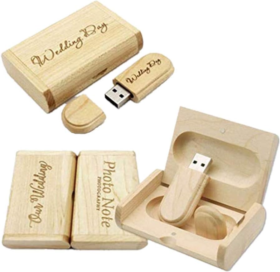 Customize Personalised Laser Engraved Solid Wooden USB Flash Drive USB ...