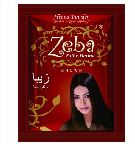 Buy Zeba Henna Powder, Brown, (Pack Of 10) Online at Low Prices in ...