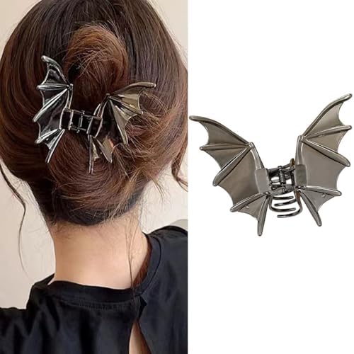 Amazon.com : Halloween Spider-Shaped Large Gothic Alloy Metal Black ...