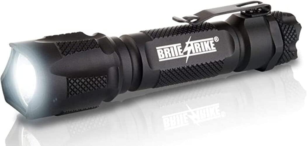 Brite Strike Rechargeable Tactical LED Flashlight, Compact, 600 Lumens ...