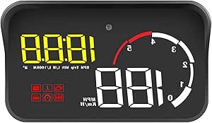Amazon.com: HUD OBD2 Digital Car Speedometer Windshield Projector Head ...