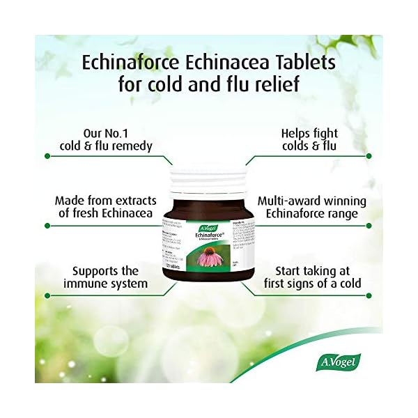 A.Vogel Echinaforce Echinacea Tablets | Relieves Cold & Flu Symptoms by ...
